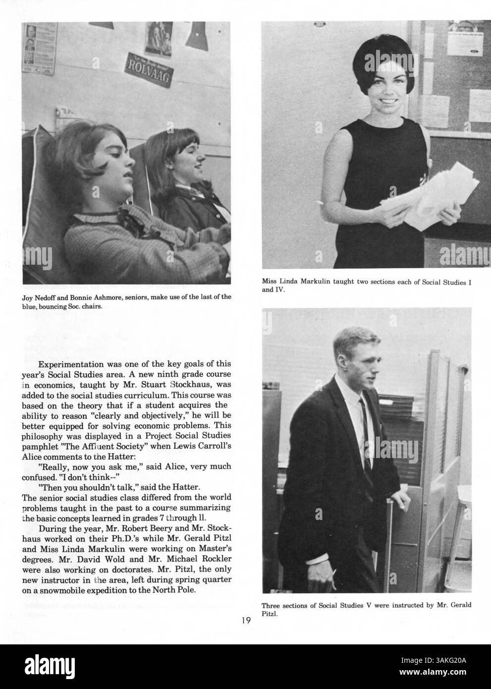 This 1967 yearbook from University High highlights the school’s ...