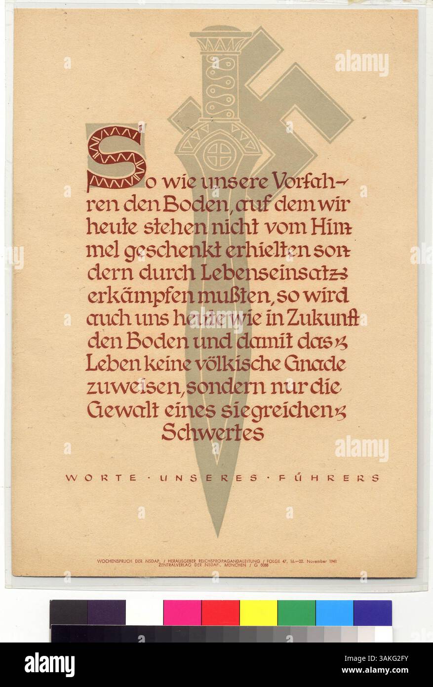 This quote by Adolf Hitler, from the week of November 16-22, 1941 ...