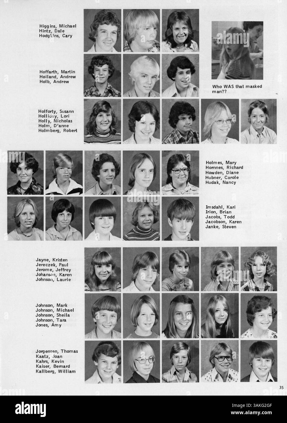 This junior high school yearbook for Hubert Olson Junior High documents the students, teachers ...