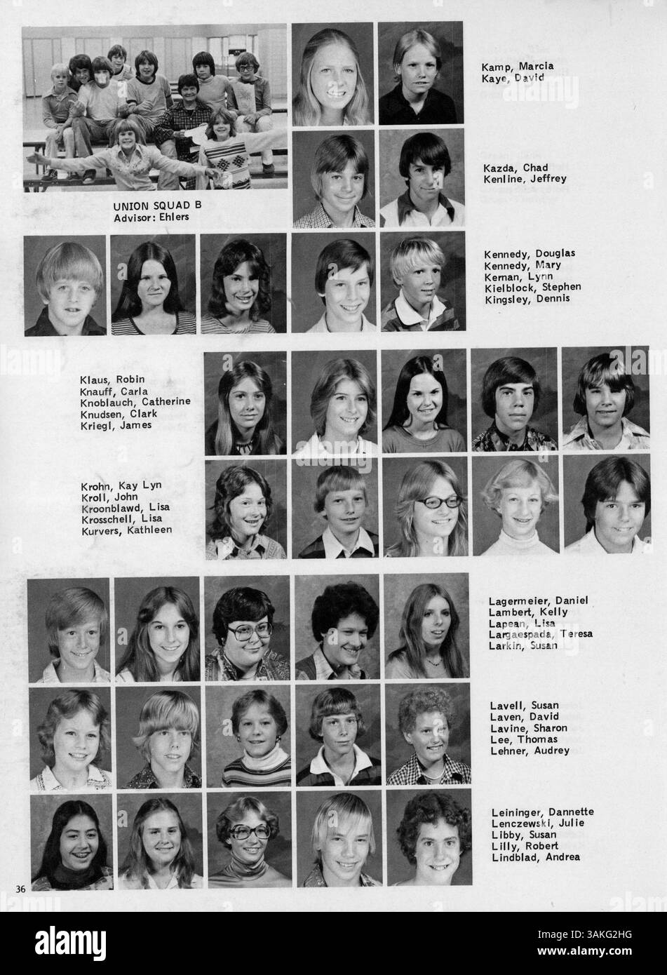 This junior high school yearbook for Hubert Olson Junior High documents the students, teachers ...