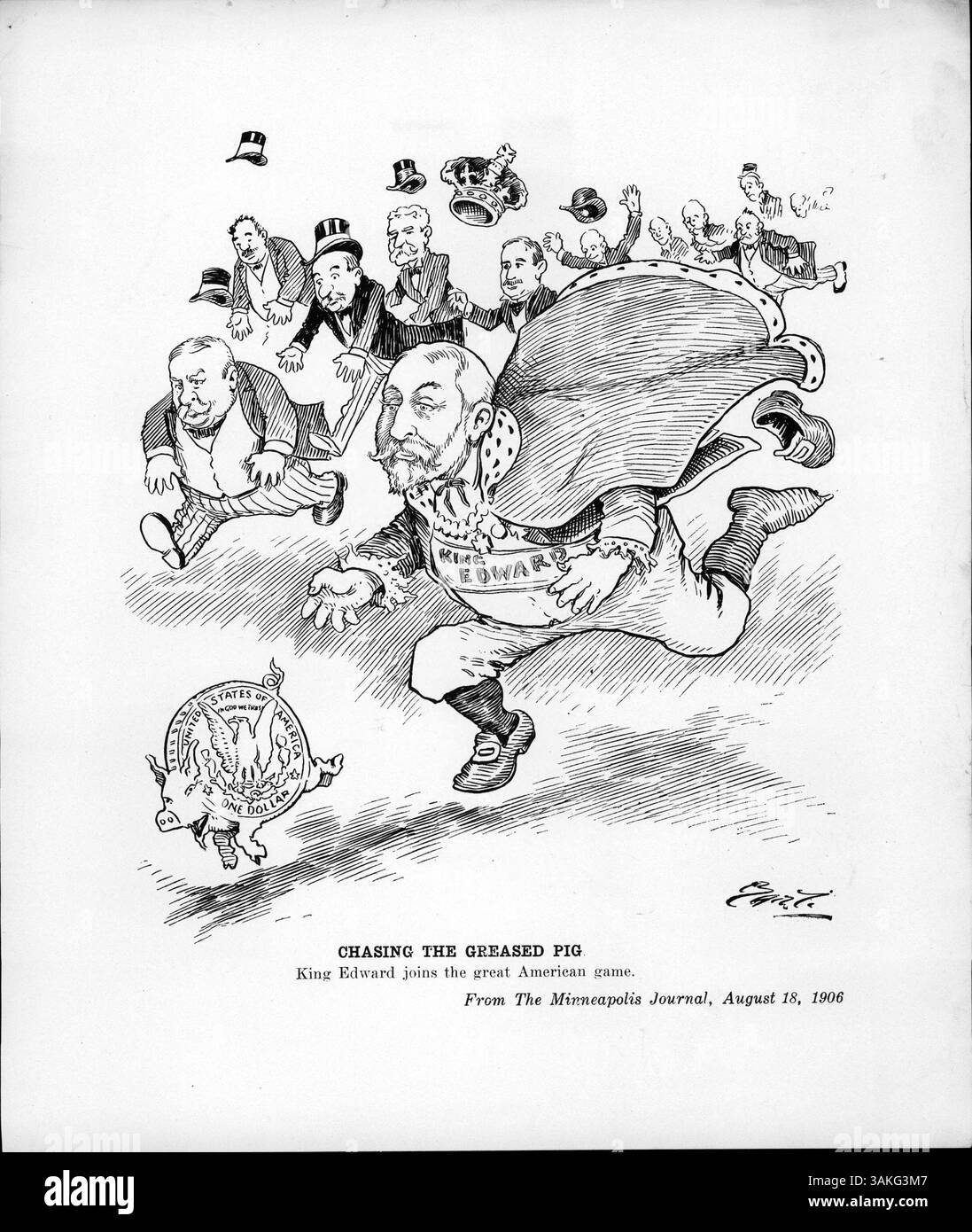 In this event, King Edward participates in the great American game ...