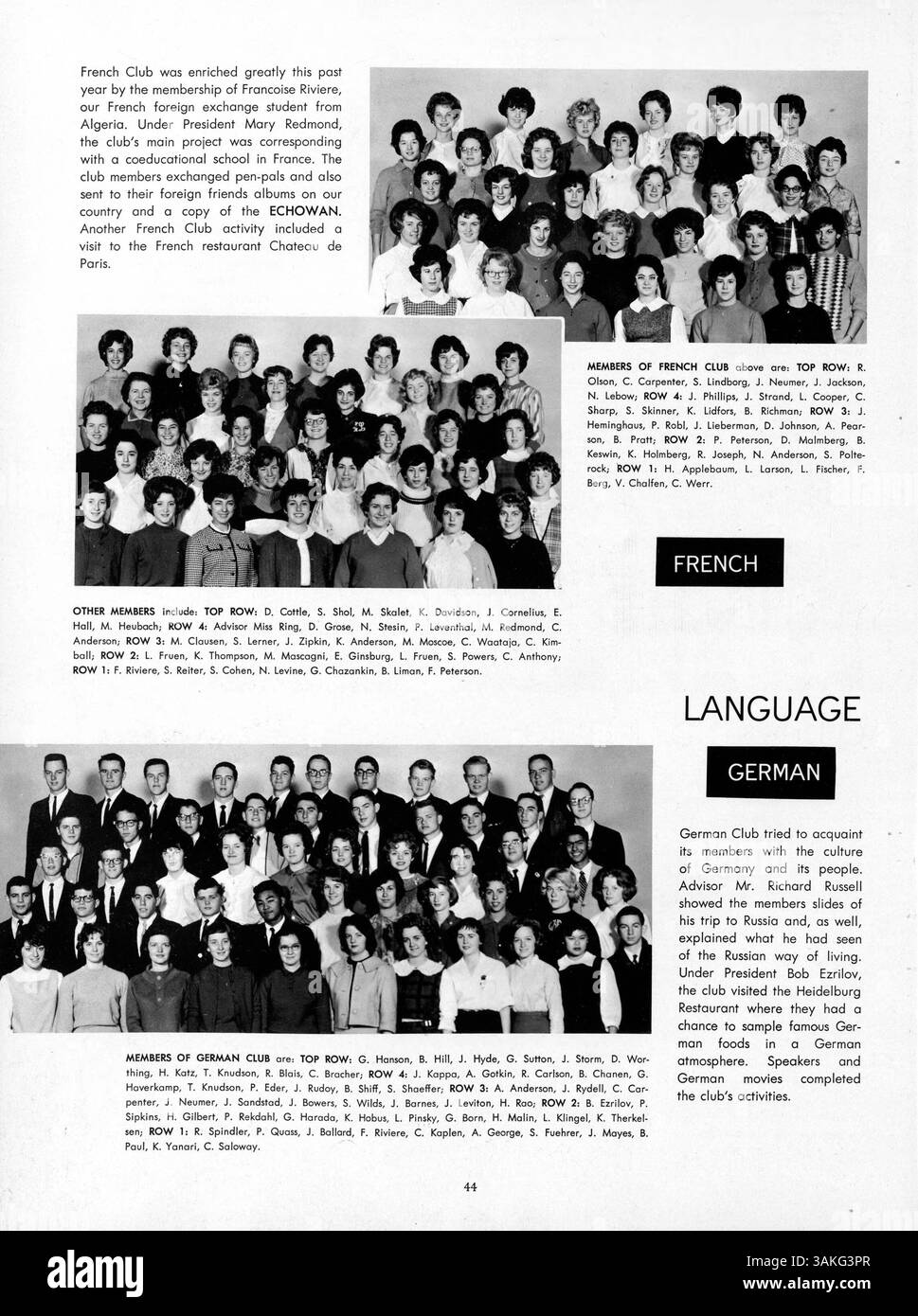 This 1962 Echowan yearbook from St. Louis Park High School highlights ...