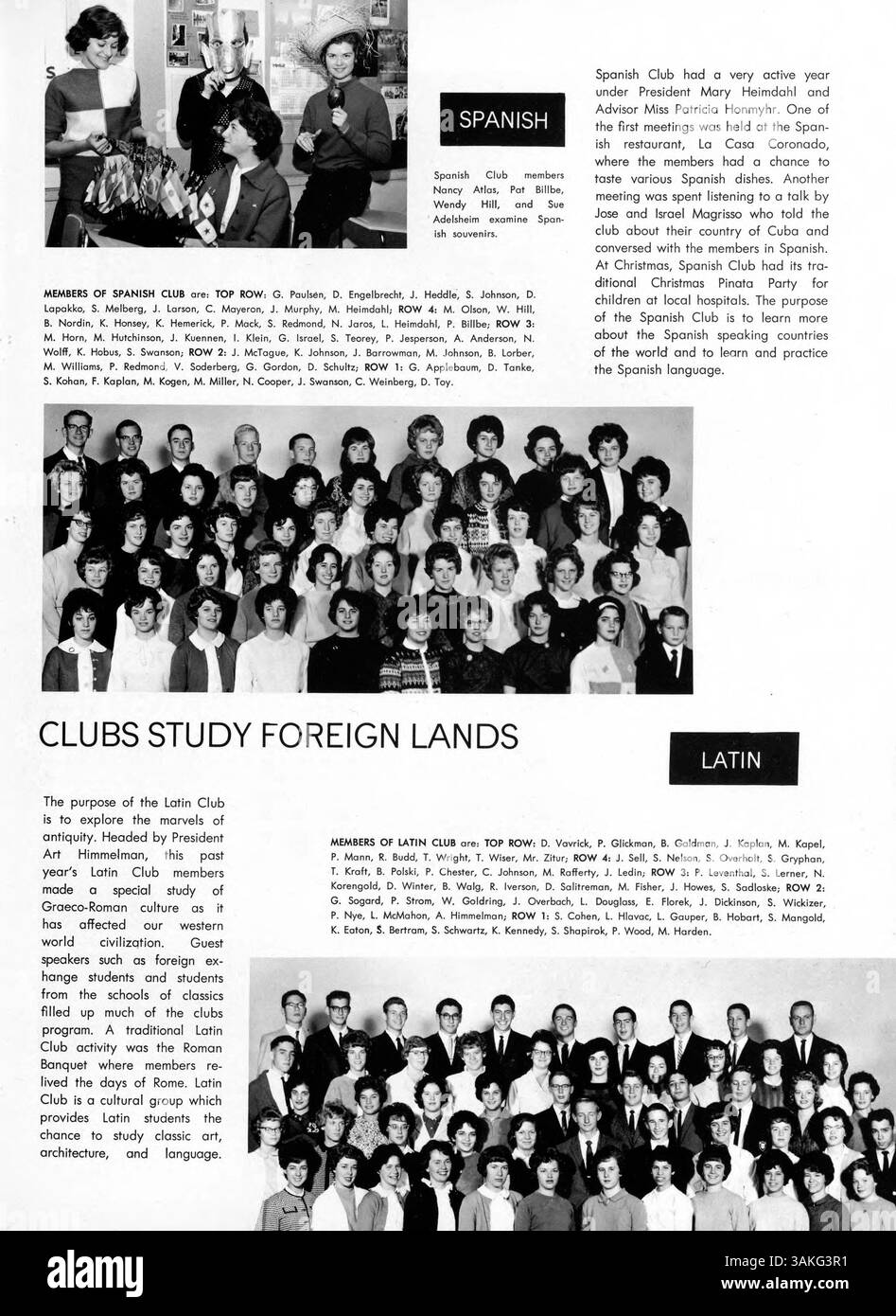The 1962 Echowan yearbook from St. Louis Park High School captures the ...