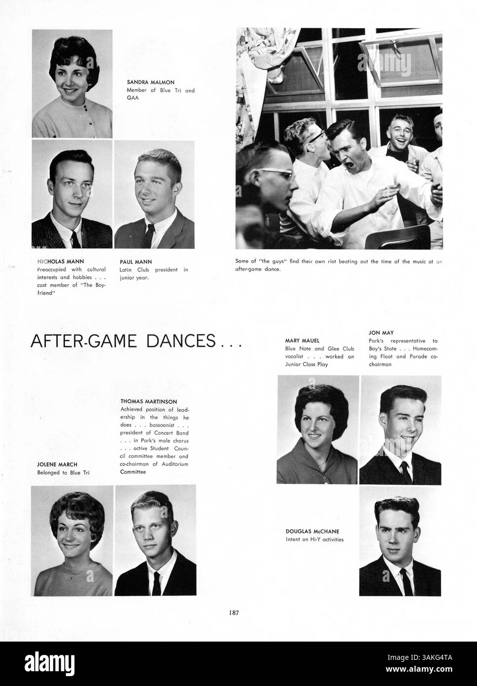 The 1962 Echowan yearbook from St. Louis Park High School documents ...
