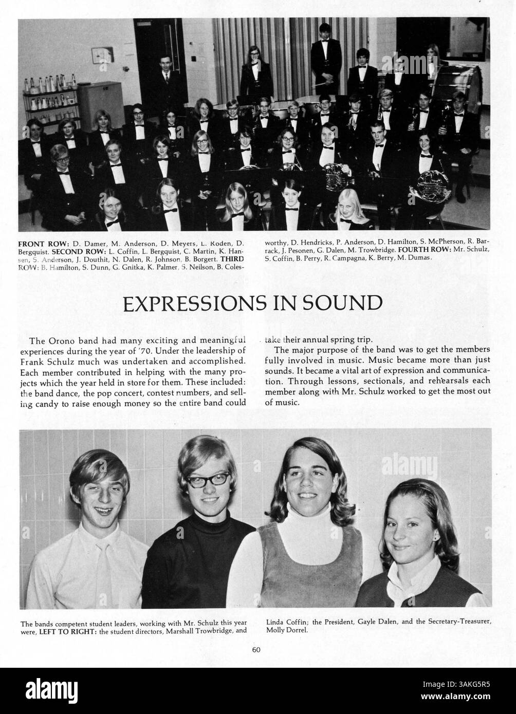 The 1970 '70 Spartan' Yearbook from Orono High School showcases key ...