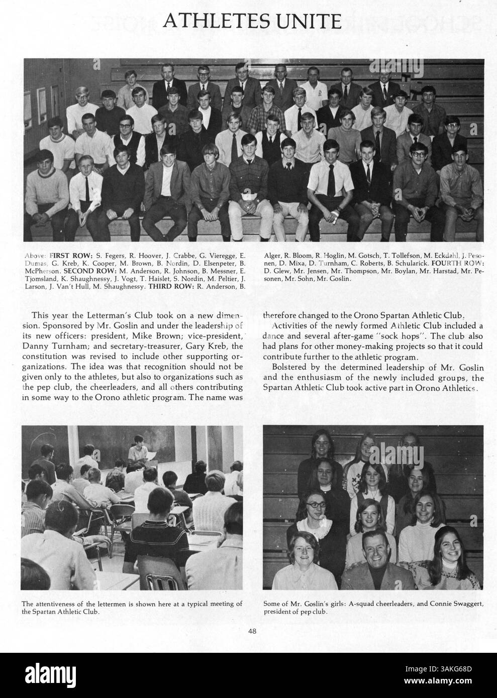 The 1970 '70 Spartan' yearbook is a detailed record of Orono High ...