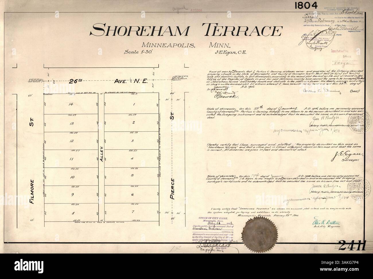 Shoreham Terrace, an early 20th century residential area, likely in the ...