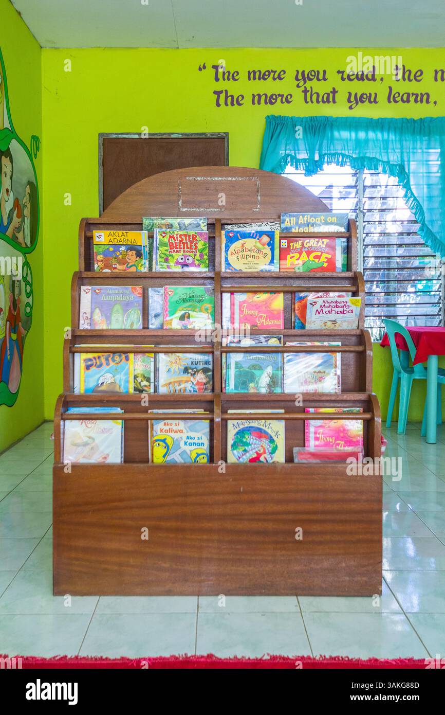 A public elementary school library in Batangas, Philippines, where ...