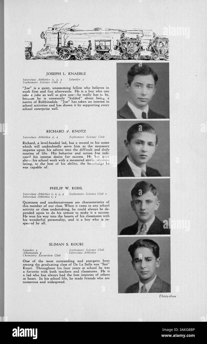 The 1930 'Athanasian' yearbook from De La Salle highlights the school’s ...