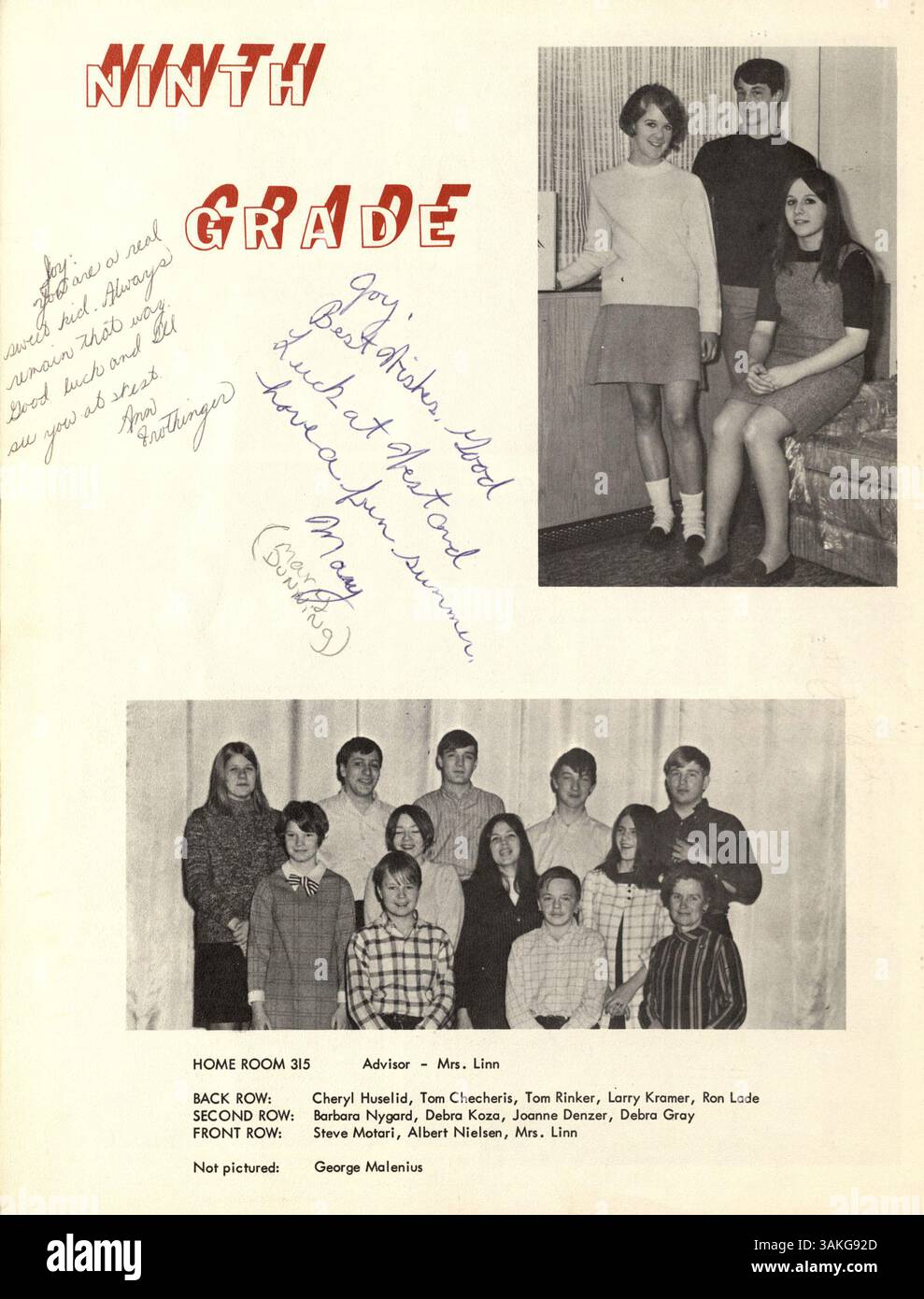 The 1968 Jefferson Jr. High yearbook preserves the history of the ...