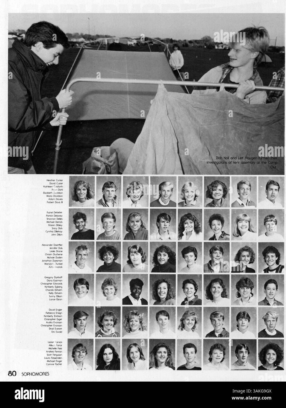 The 1987 Hopkins High yearbook showcases the school's students, staff ...