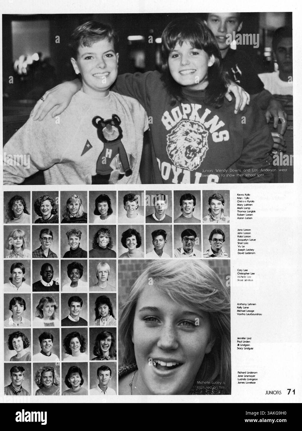 This yearbook for the 1986-1987 school year at Hopkins High captures ...
