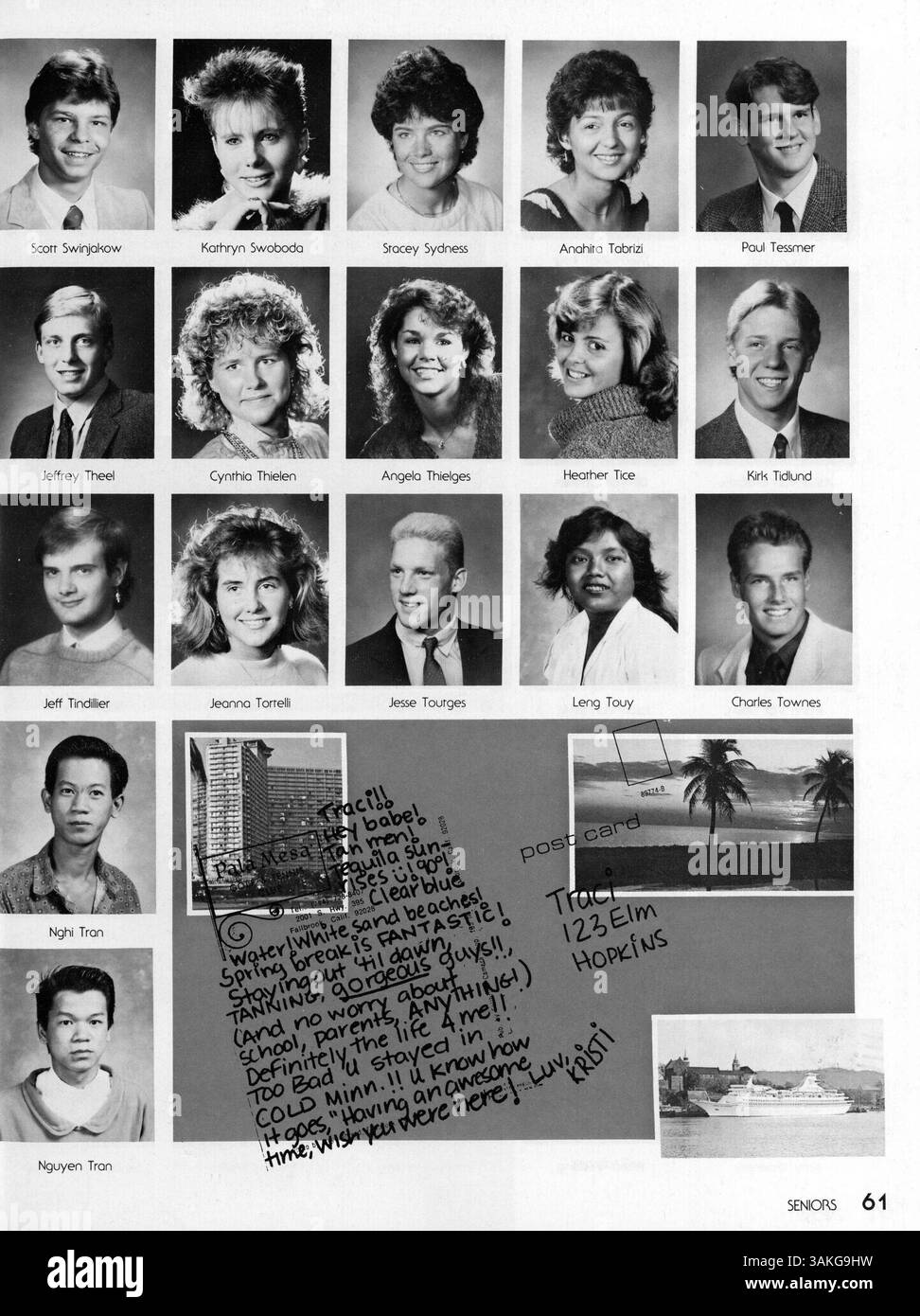 This yearbook from Hopkins High School, published in 1987, captures the ...