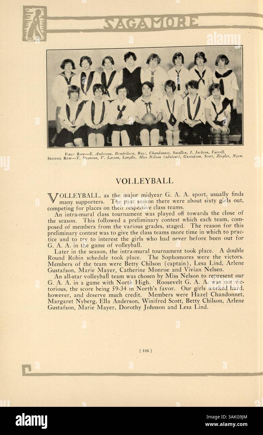 Roosevelt High School's 1927 Sagamore yearbook documents student life ...