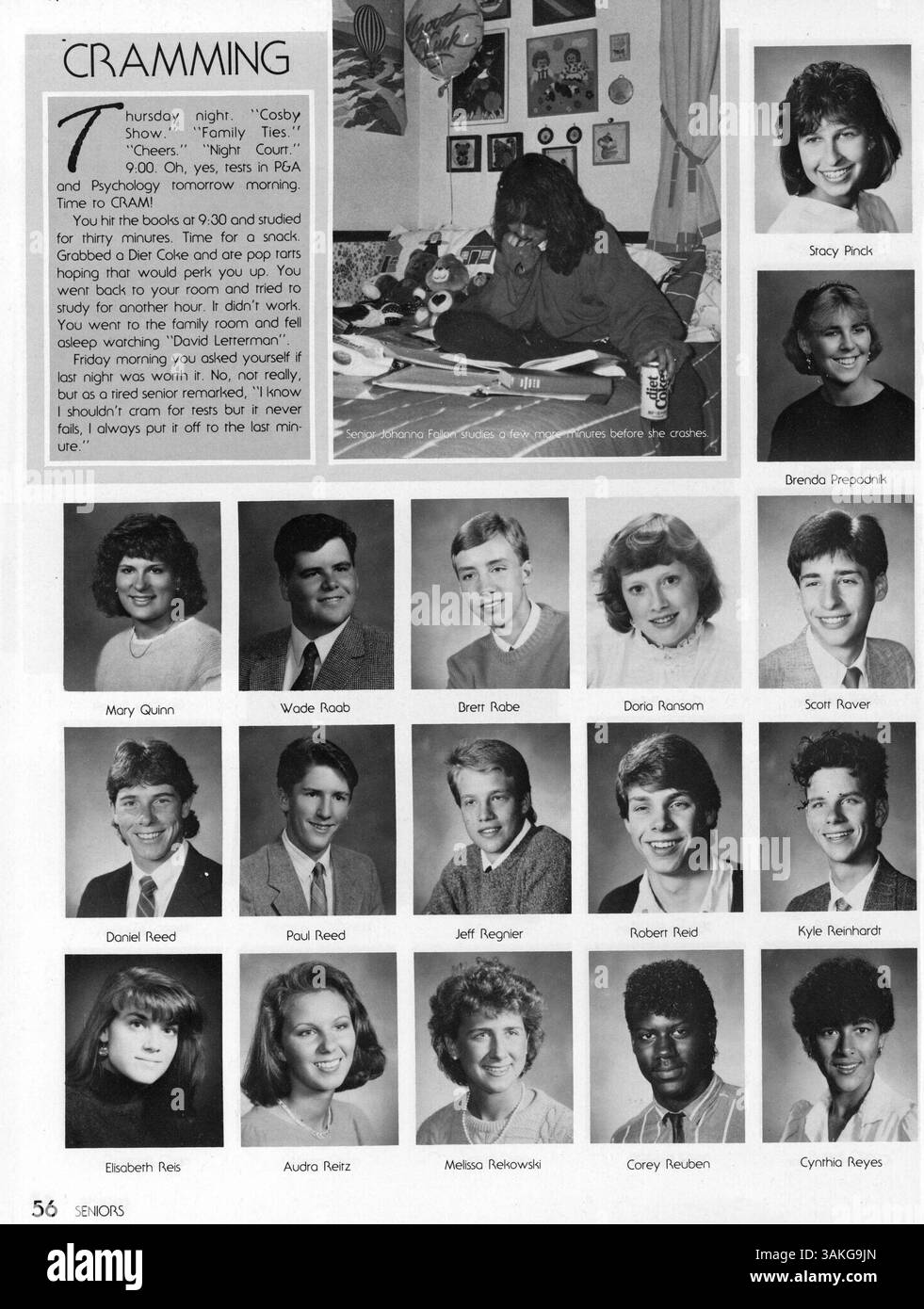 This yearbook from Hopkins High School, published in 1987, captures the ...