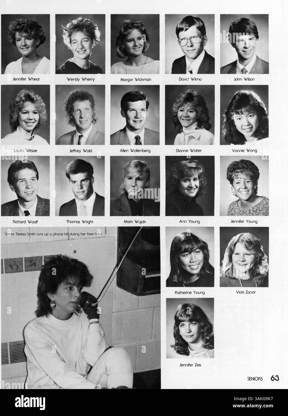 This yearbook from Hopkins High School, published in 1987, captures the ...