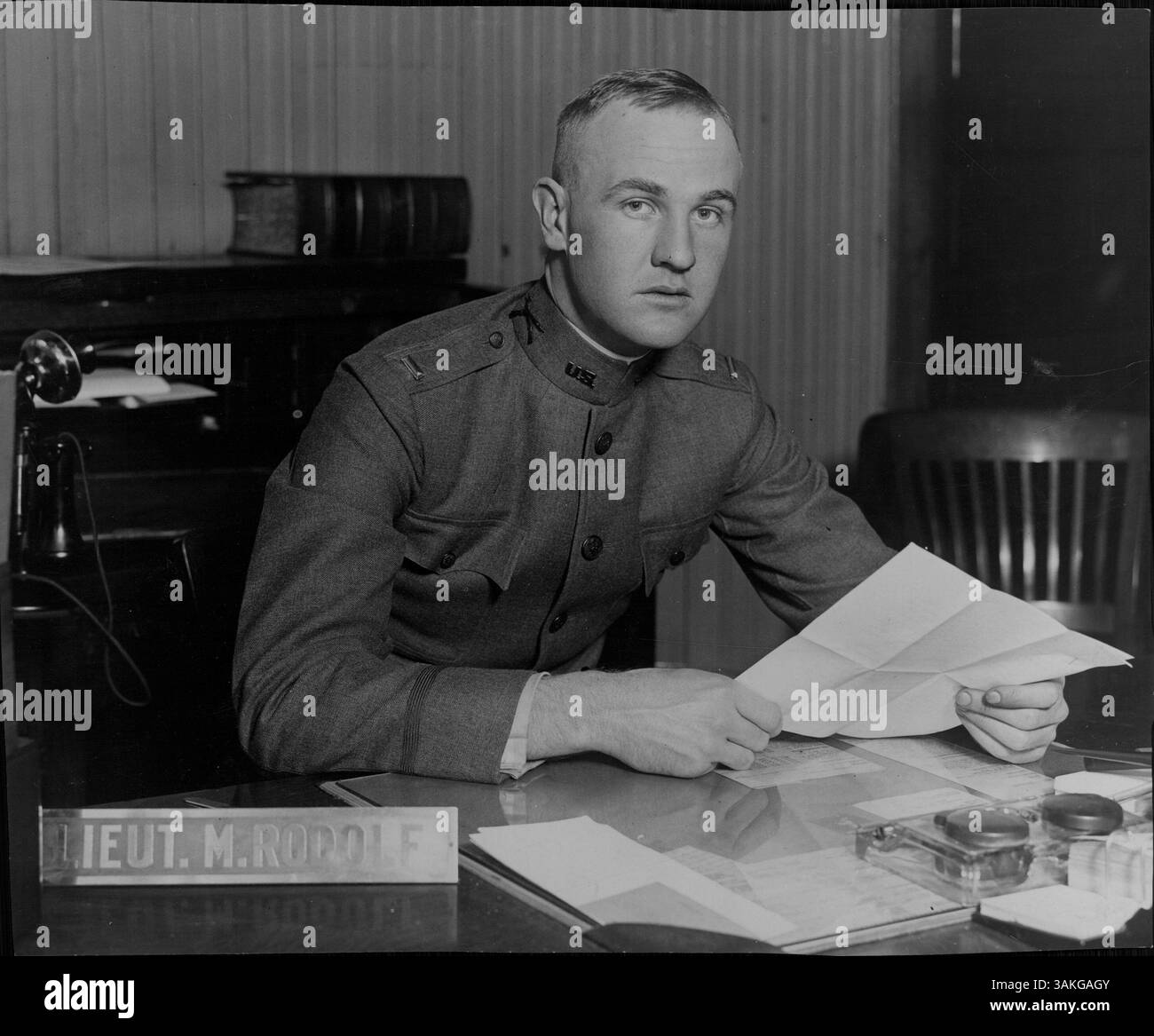 Lieutenant M. Rodolf is depicted as the adjutant of the Students' Army ...