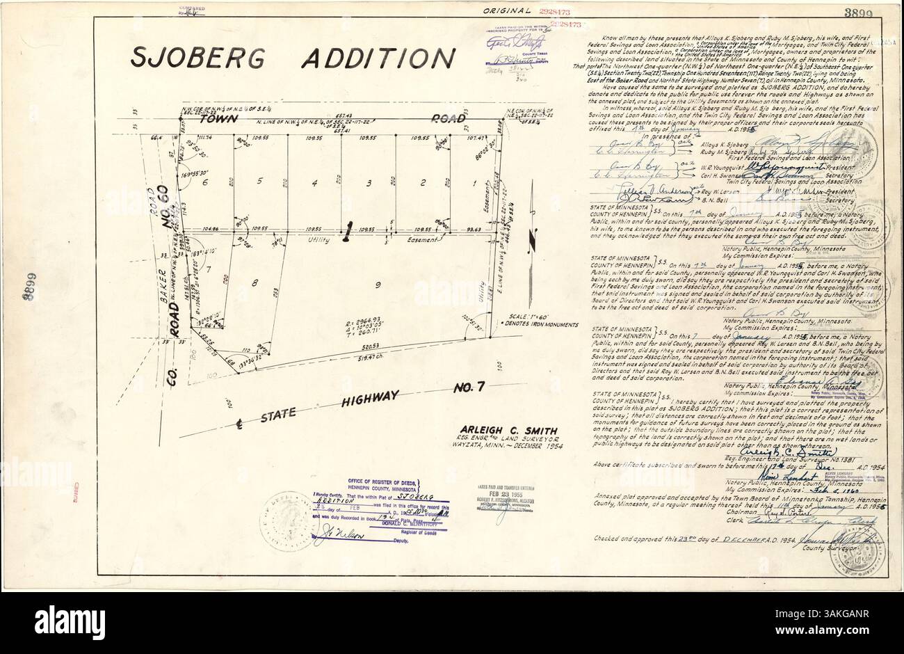 This image shows the Sjoberg Addition, a residential development in ...