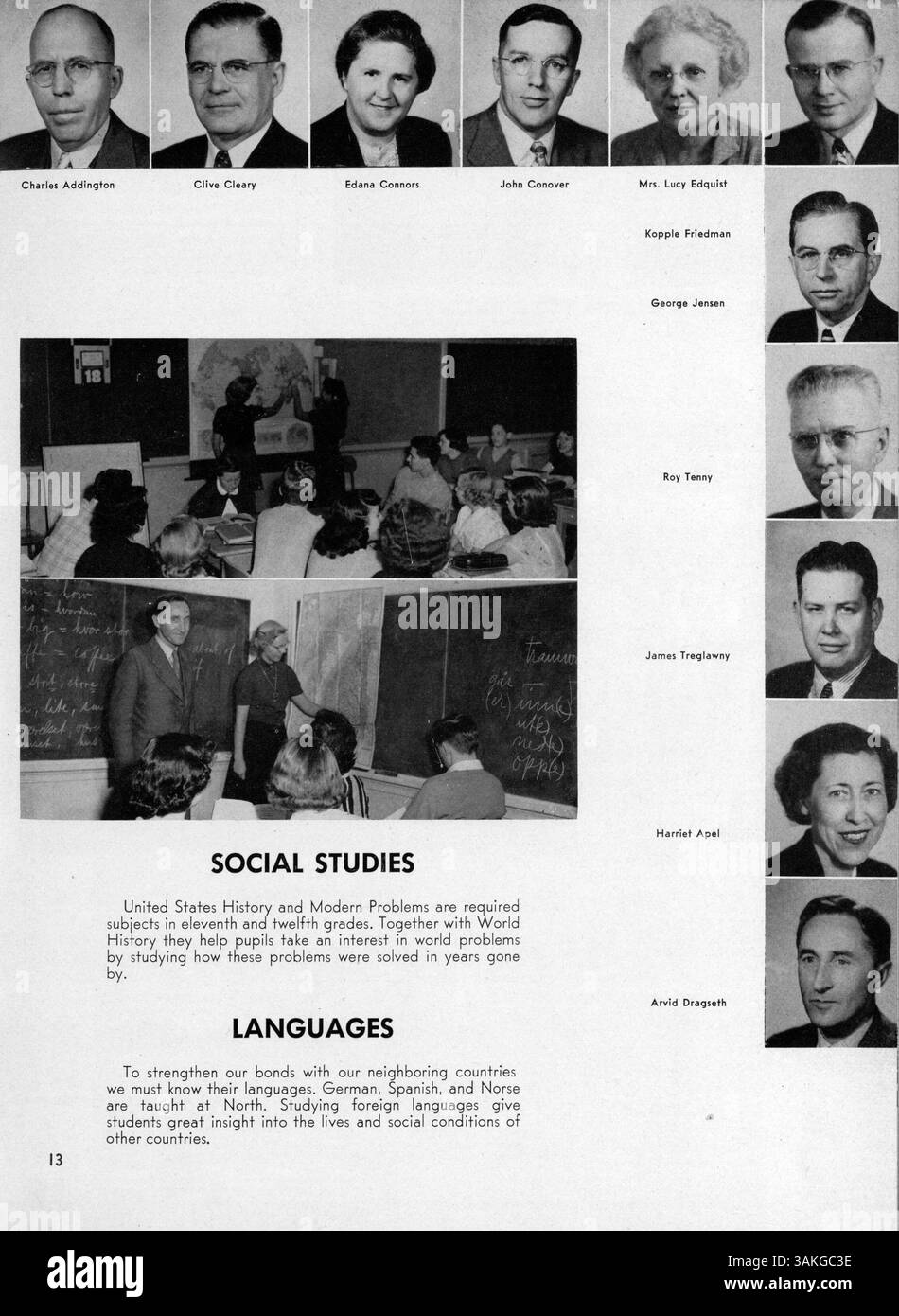 The 1952 'Polaris' yearbook from North High School highlights the ...