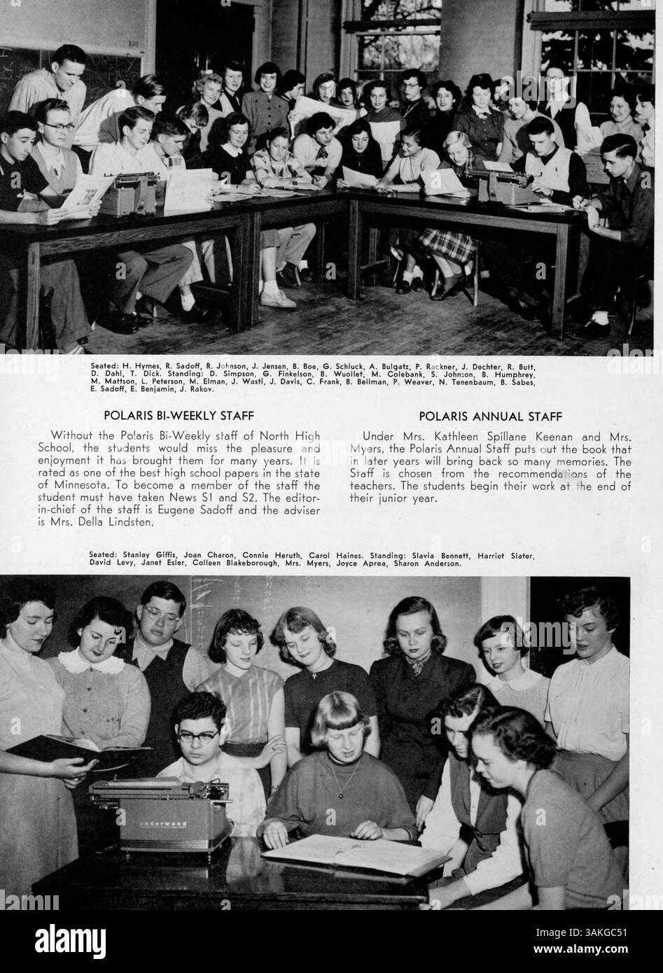 The 1952 North High Yearbook, Polaris, provides a detailed look at the ...