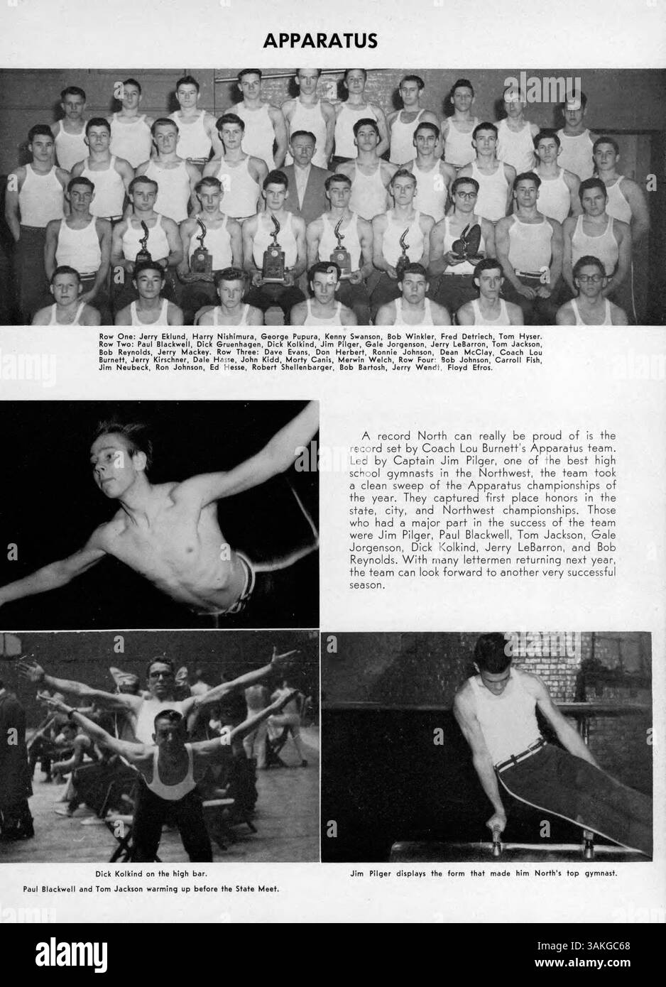 The 1952 'Polaris' yearbook from North High School covers significant ...