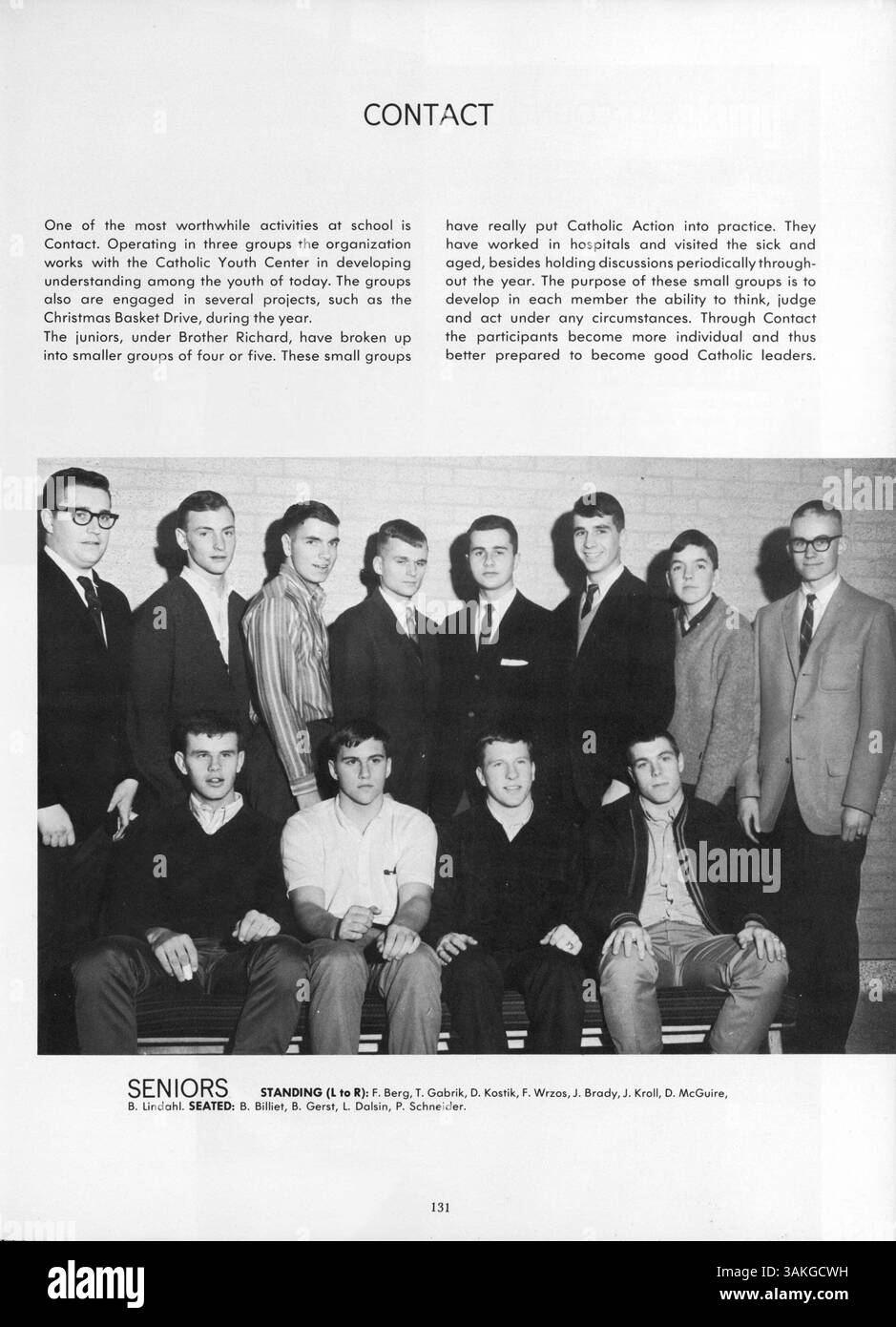 The 1965 'Delta' yearbook from De La Salle High School showcases the key moments of the 1964 ...