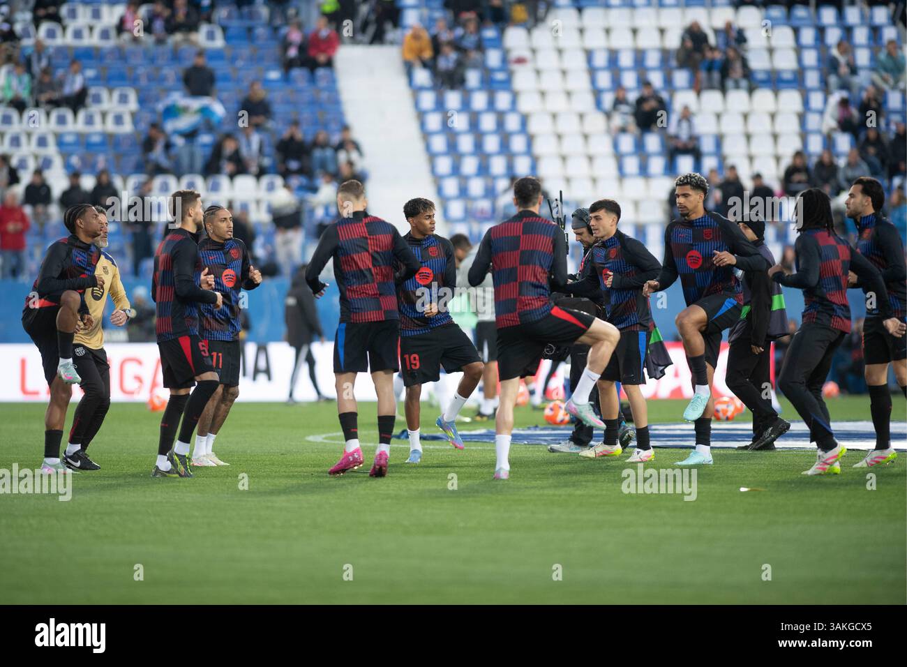 Spanish La Liga EA Sports soccer match Leganes vs FC Barcelona at ...