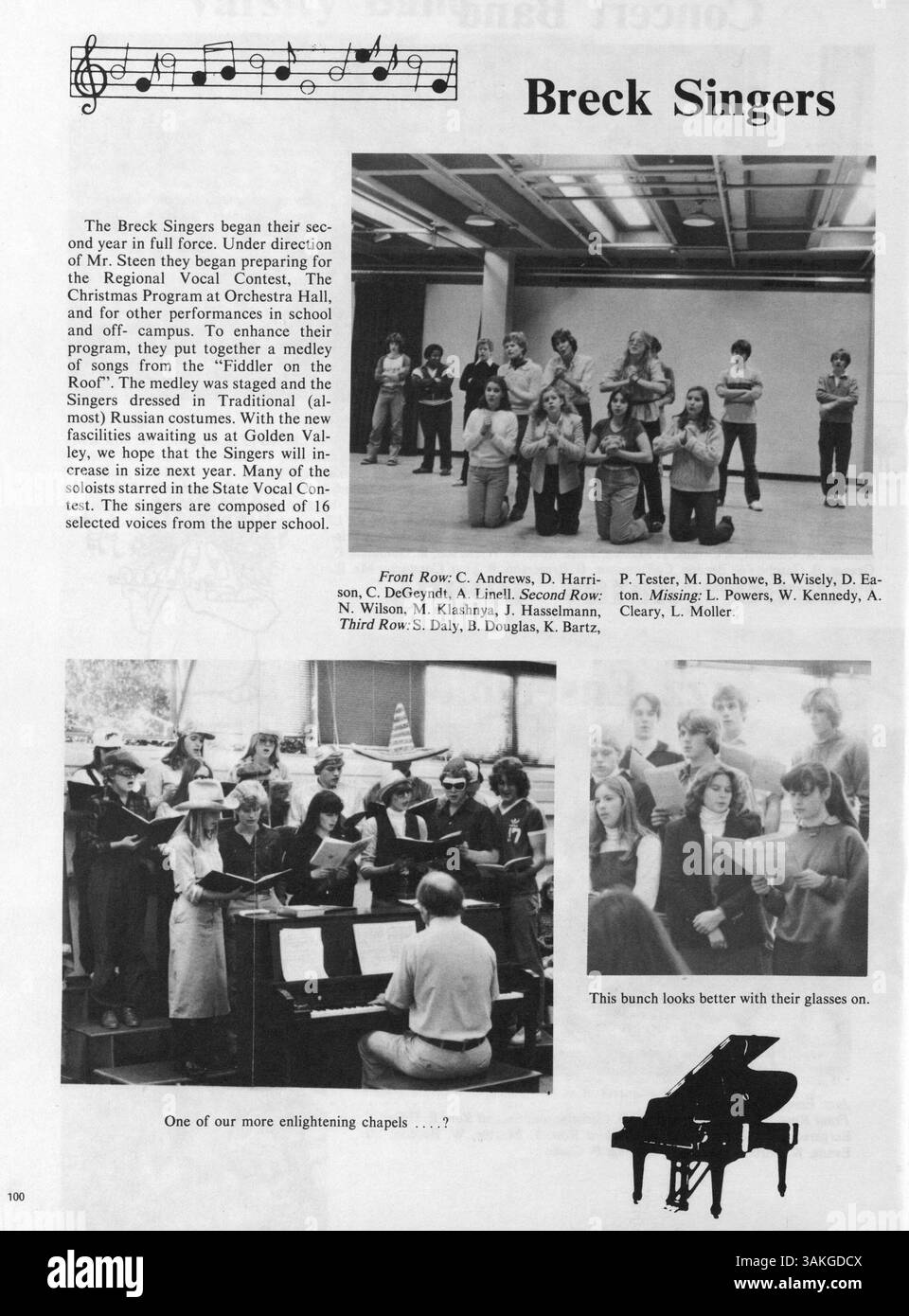 The 1981 'Breck Mustang' yearbook documents the key moments of student ...