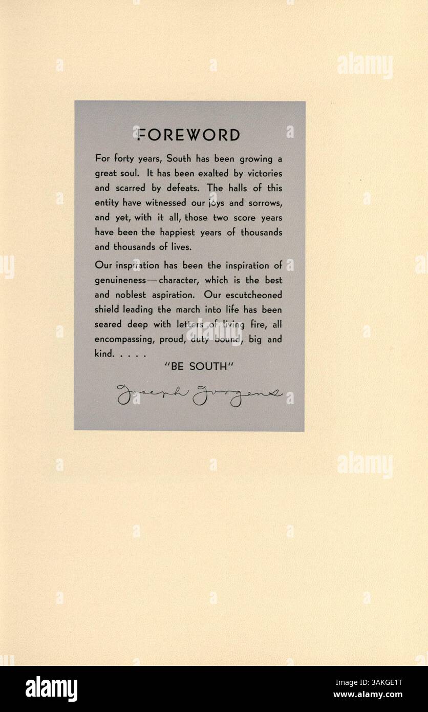 The 1933 South High Yearbook, Tiger, records the students, teachers ...