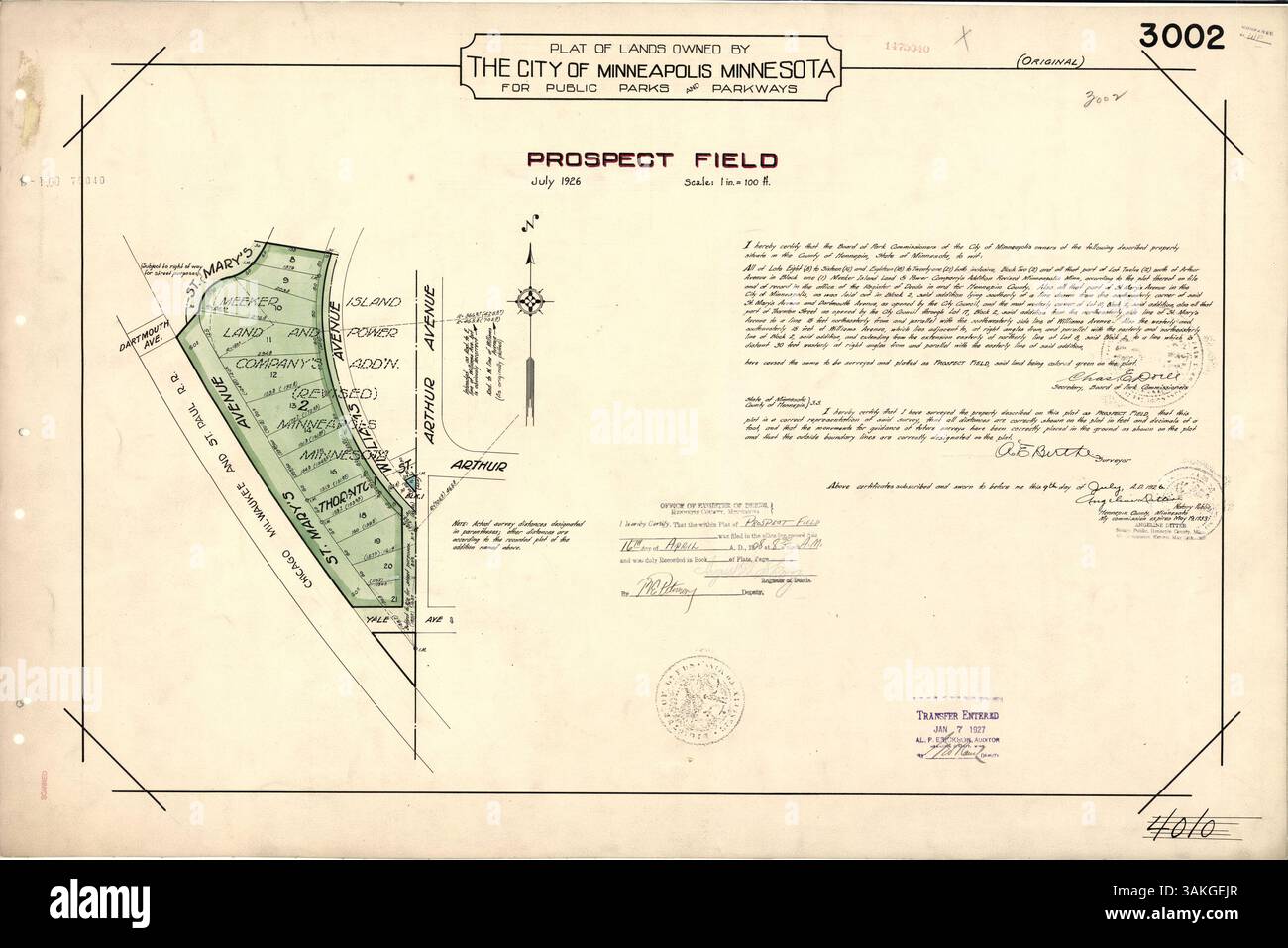 Prospect Field is a location with historical significance in ...