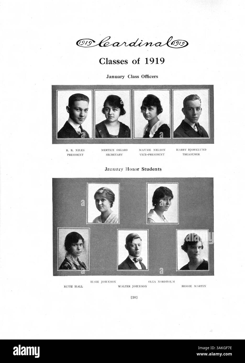 The 1919 edition of 'The Cardinal' yearbook from East High School ...