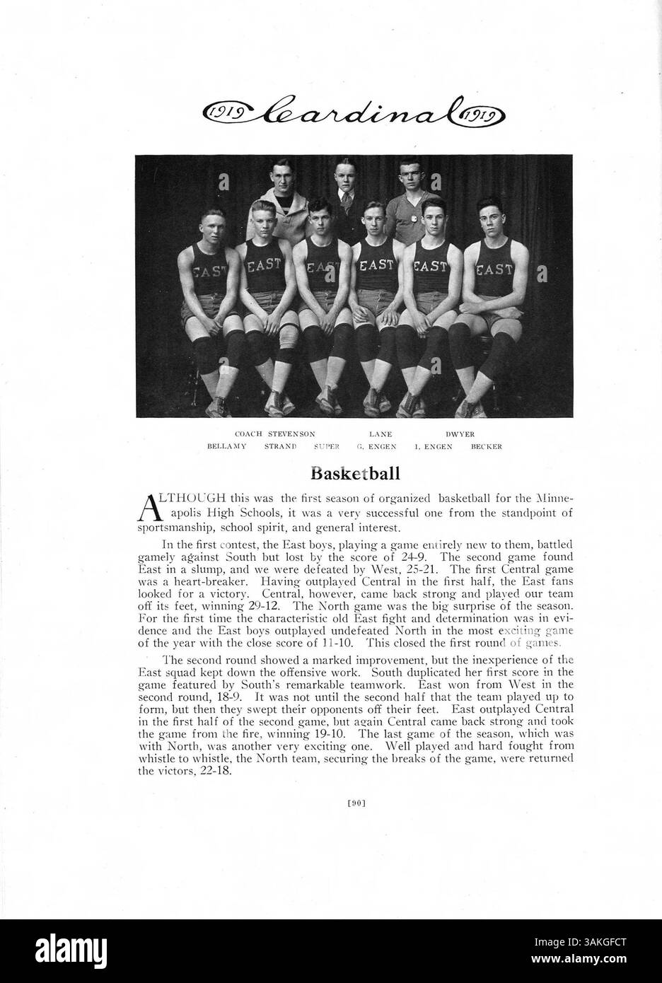 The 1919 edition of The Cardinal Yearbook from East High School ...