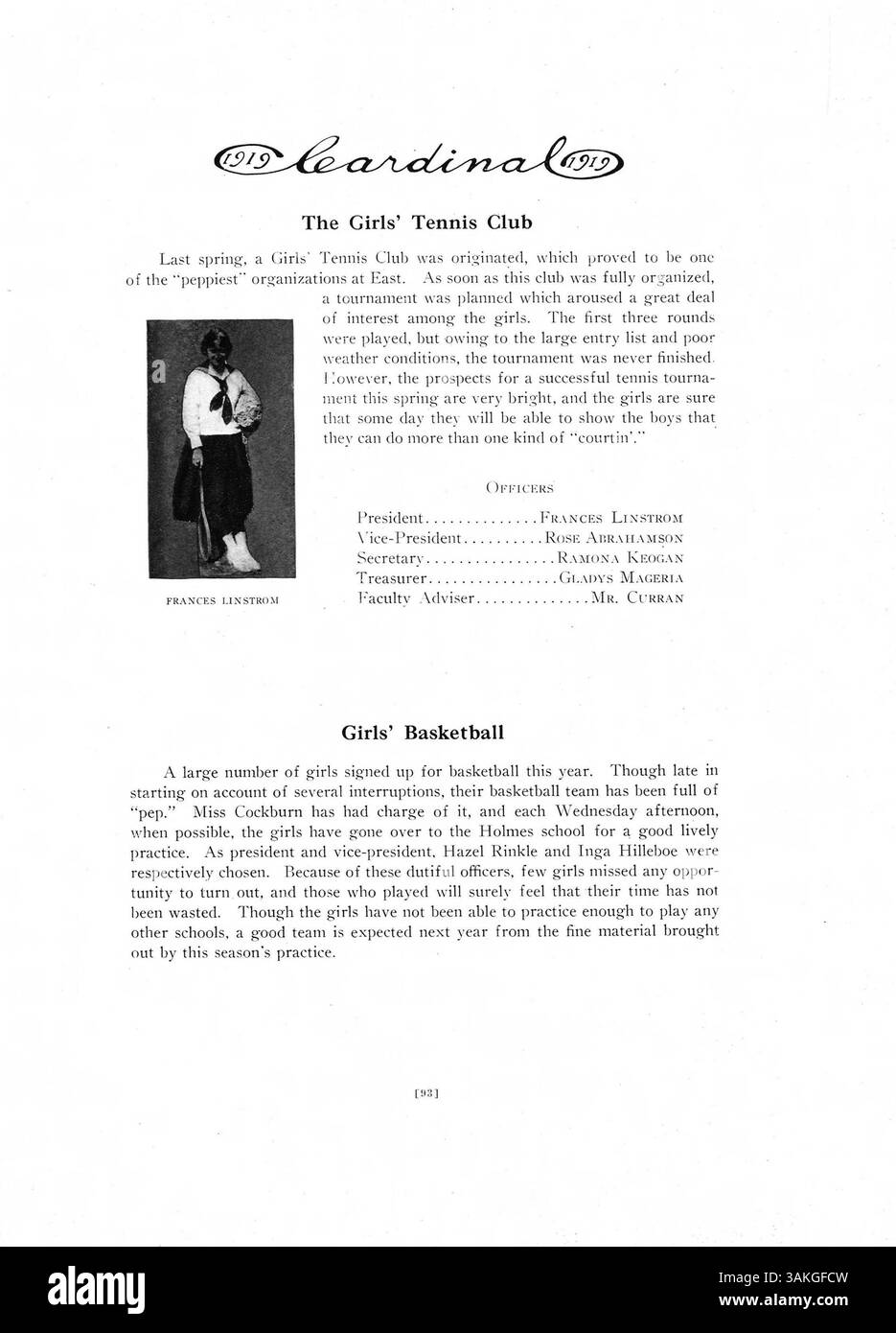 This 1918 east high yearbook Black and White Stock Photos & Images - Alamy