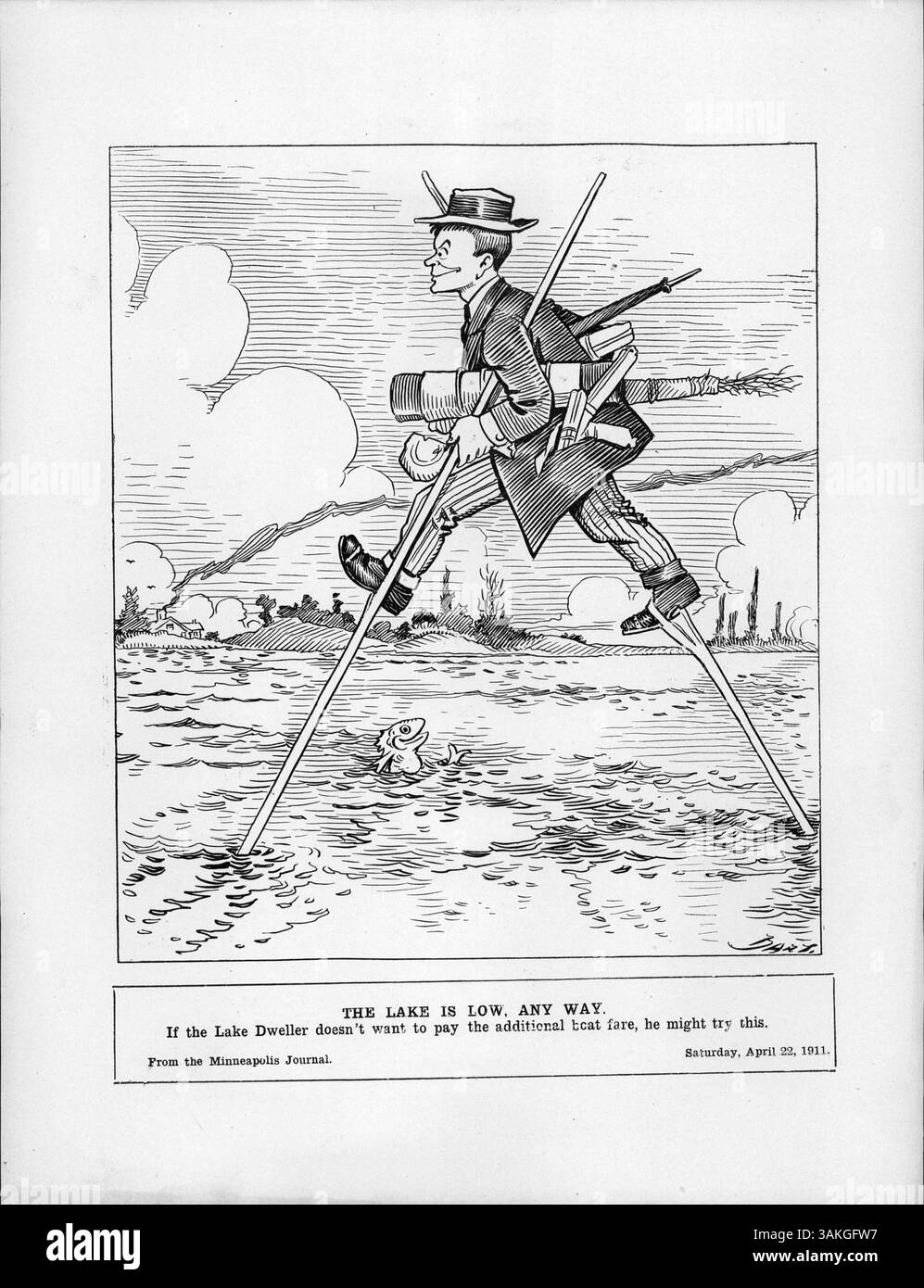A humorous cartoon from Hennepin County Library shows a man walking ...