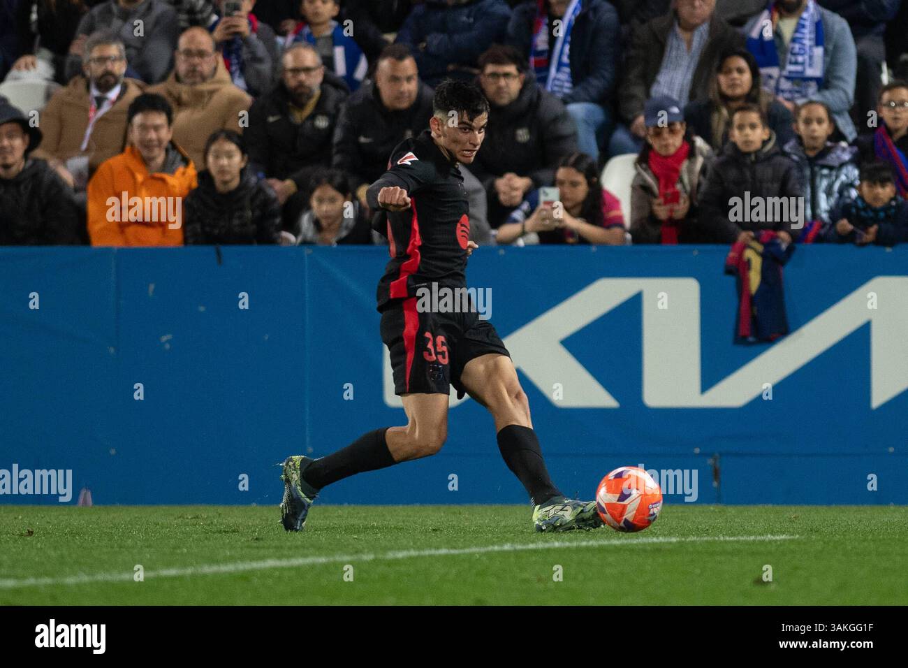 Spanish La Liga EA Sports soccer match Leganes vs FC Barcelona at ...