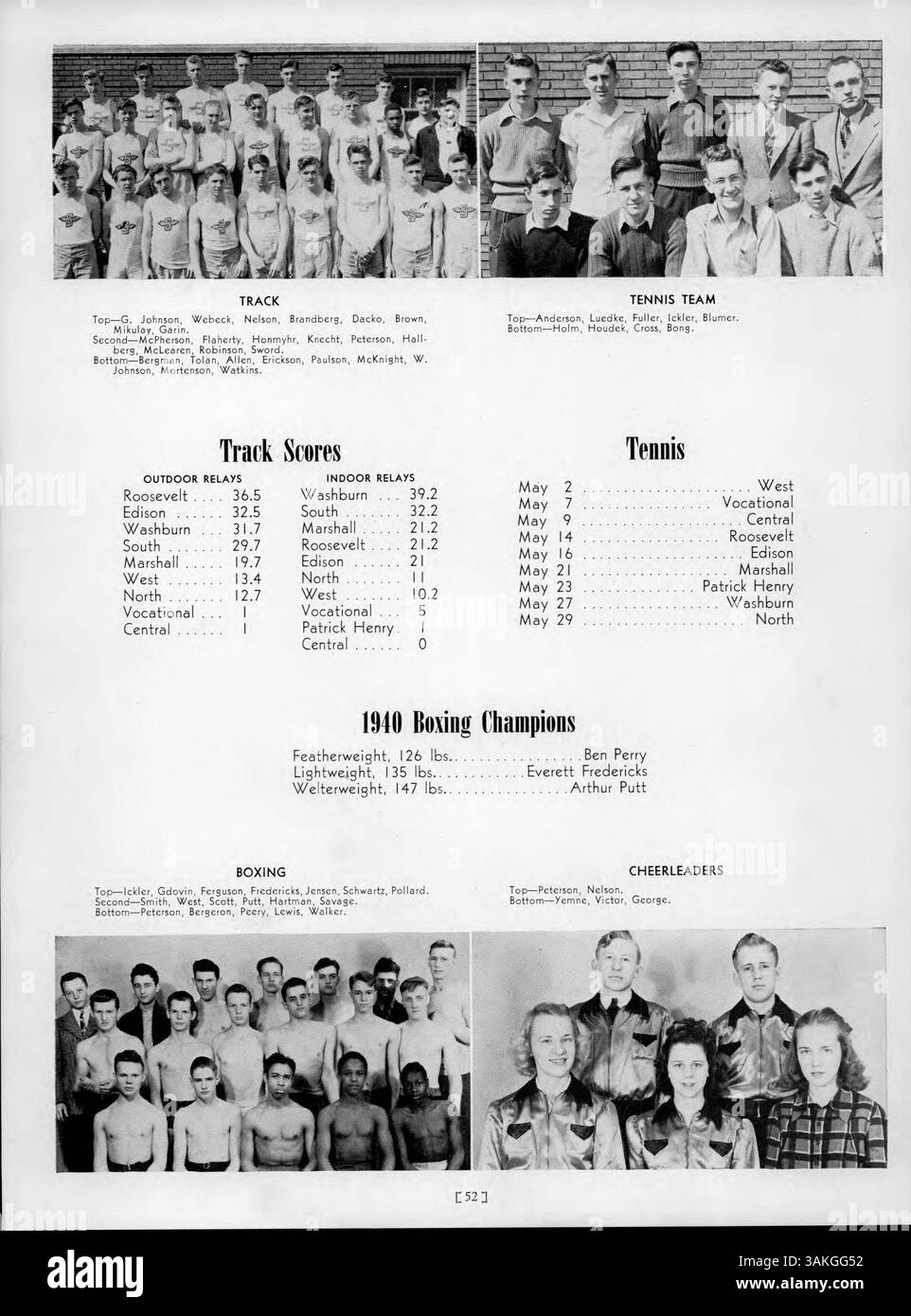 The 1940 'Tiger' yearbook from South High School documents the 1939 ...