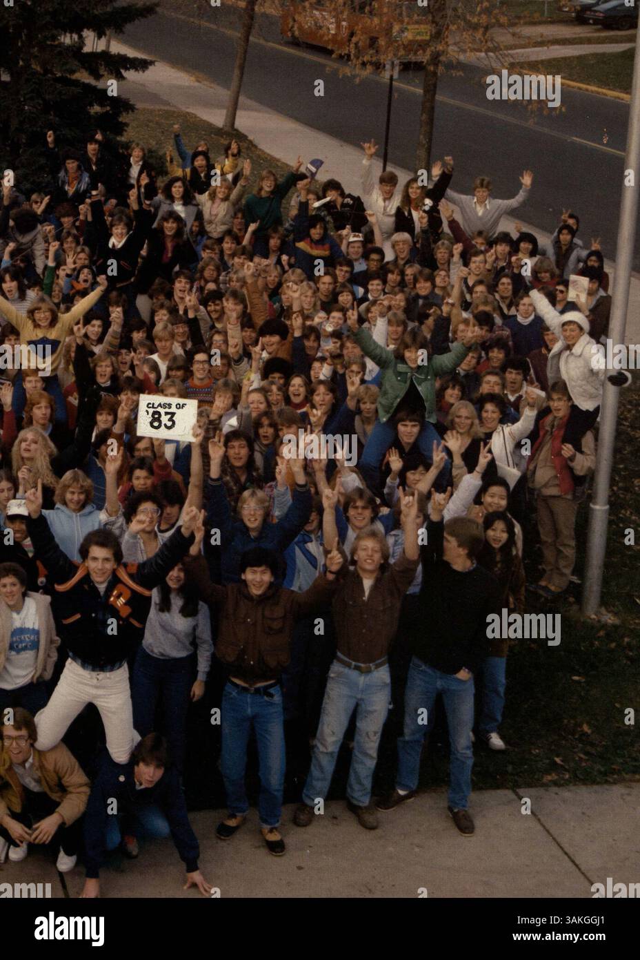 The 1983 St. Louis Park High School yearbook, 'Echowan,' captures the ...
