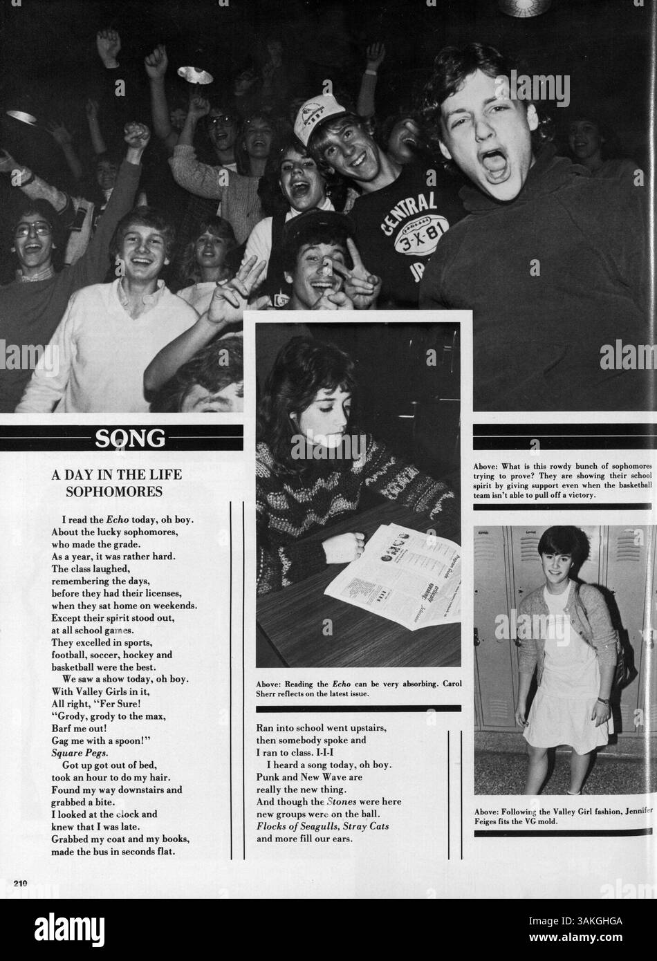 The 1983 'Echowan' yearbook from St. Louis Park High School captures ...