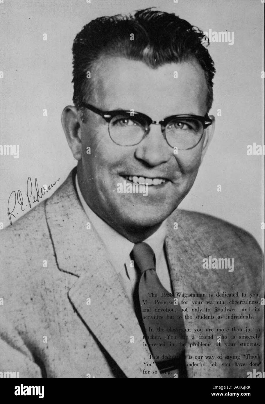 The 1958 'Wagistanian' yearbook from Southwest High School documents ...