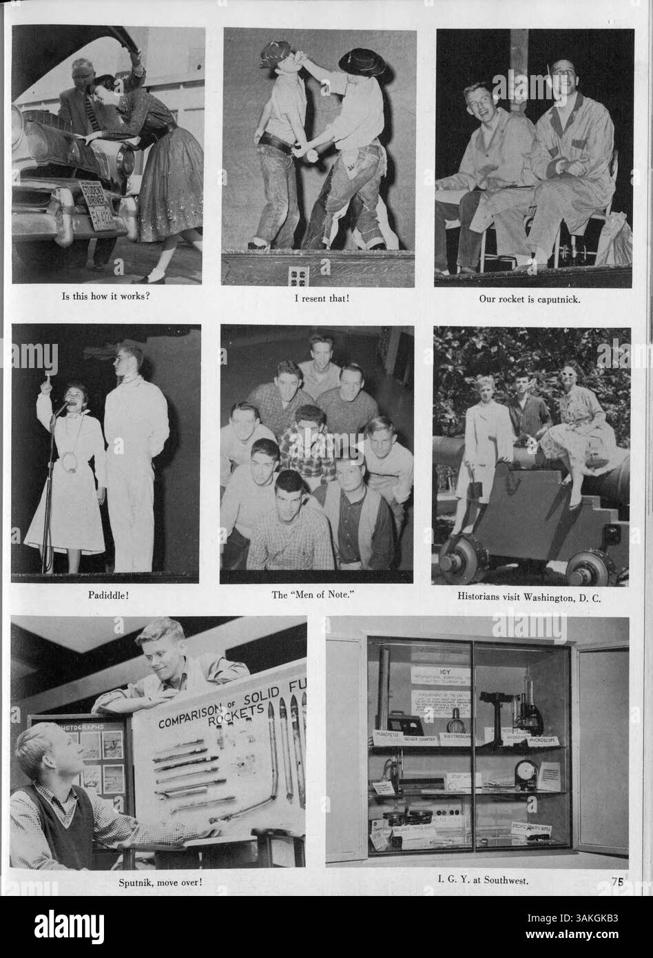 The 1958 Southwest High Yearbook highlights the key moments of the 1957 ...
