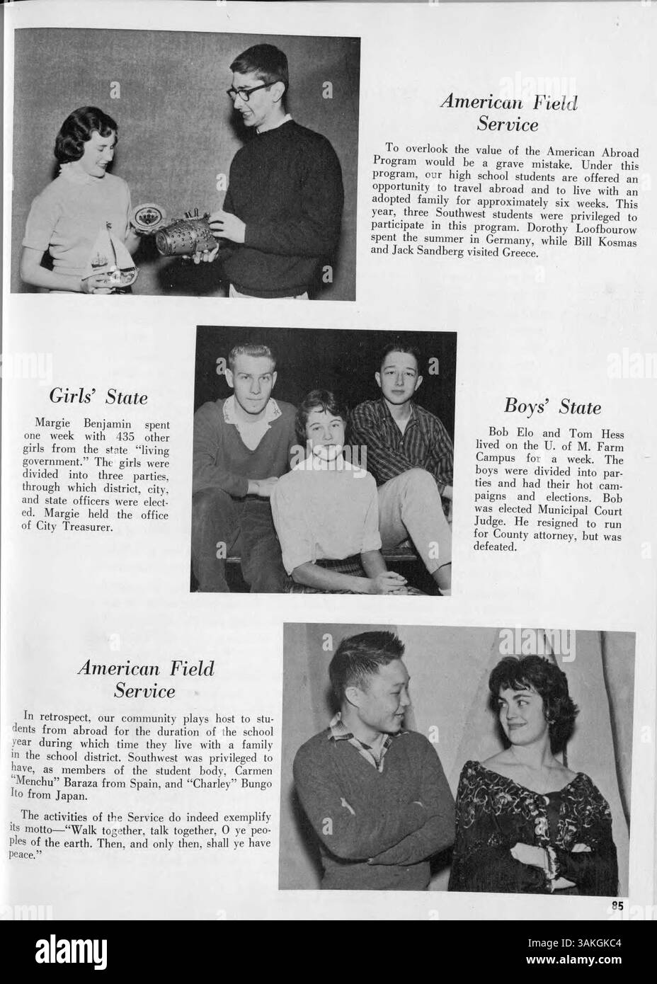 The 1958 Southwest High Yearbook provides an in-depth look at the ...
