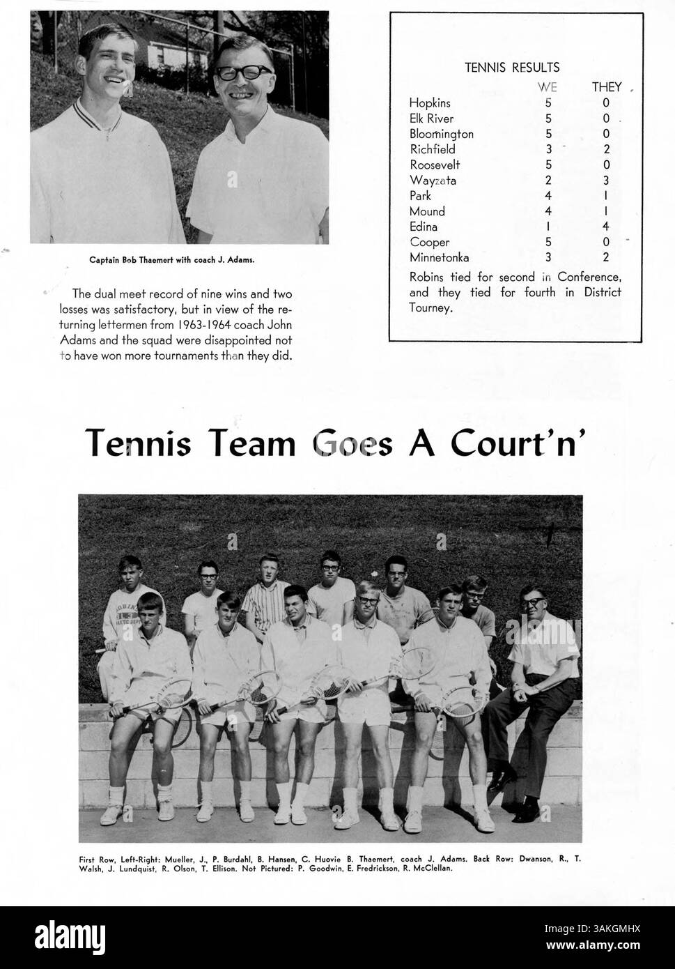 High school yearbook 1965 Black and White Stock Photos & Images - Alamy