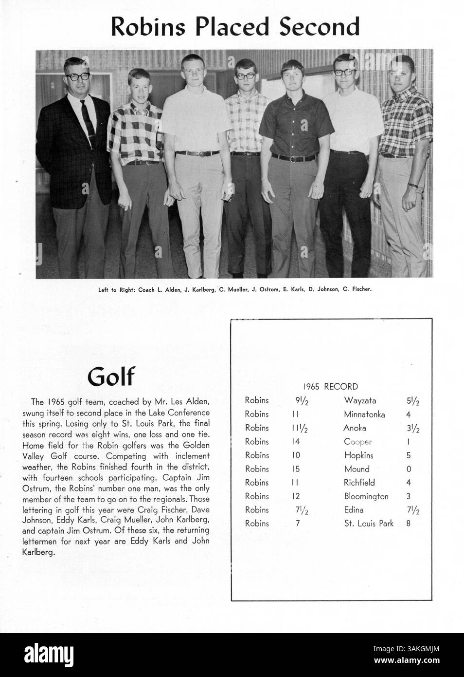 The Robbinsdale High School Yearbook 1965, titled The Robin '65 ...