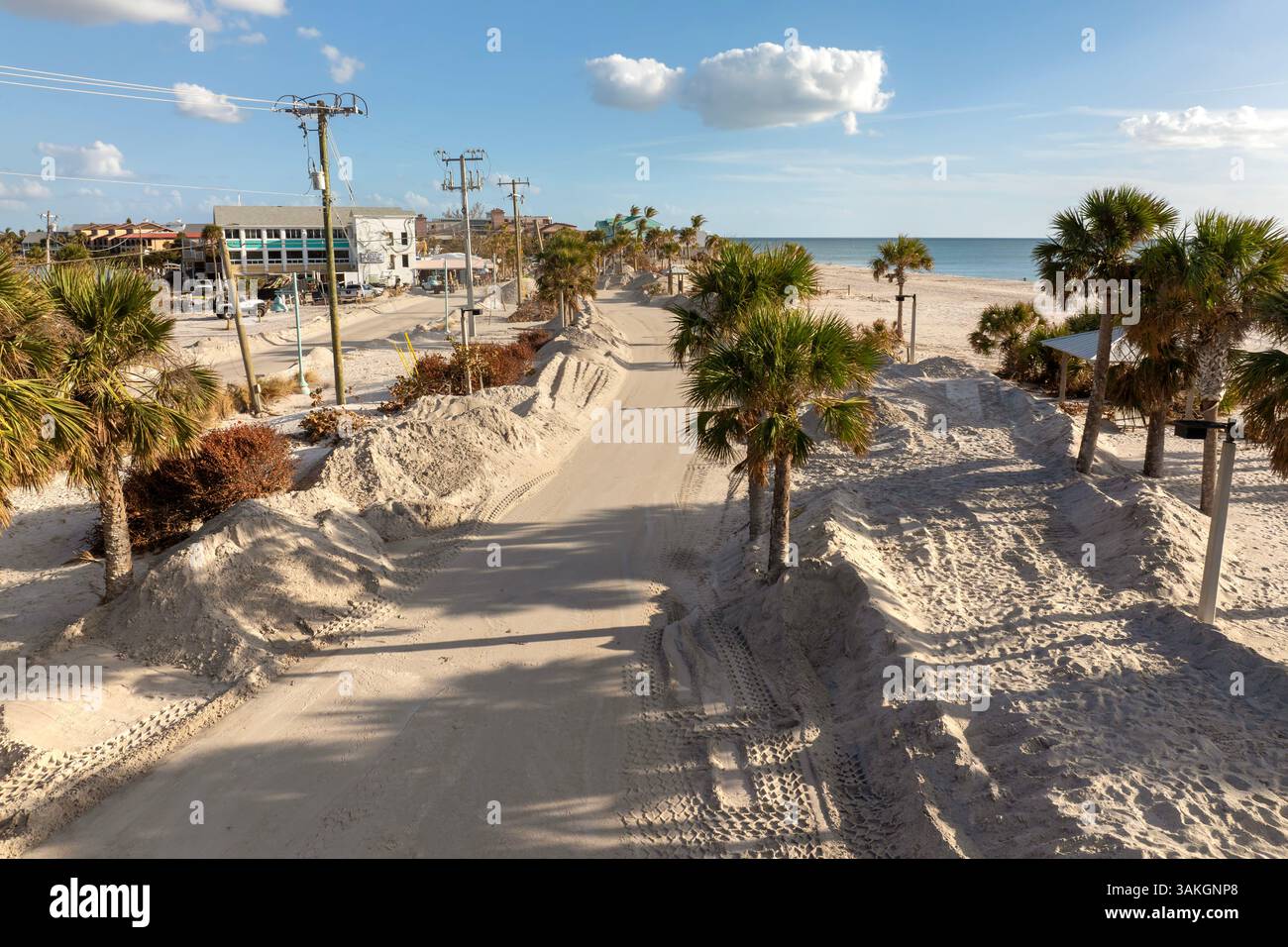 Consequences of natural disaster. Trash from severely damaged houses ...