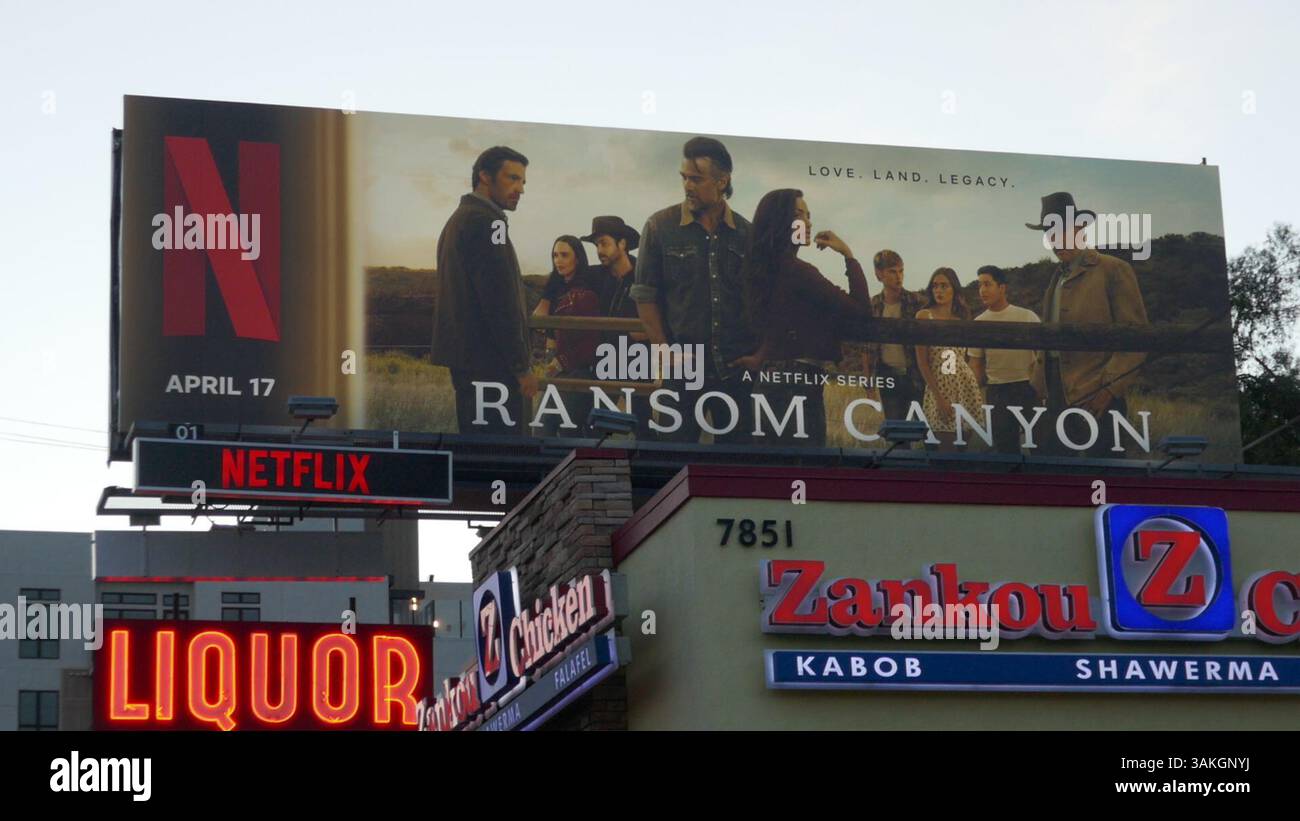 Los Angeles, California, USA 10th April 2025 Ransom Canyon Netflix ...