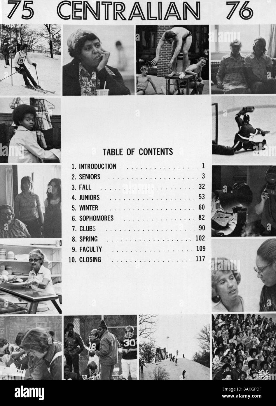 This 1976 yearbook from Central High School provides a detailed ...