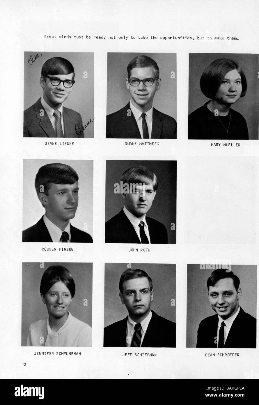 The 1968 Minneapolis Lutheran Yearbook, also known as Aureole ...