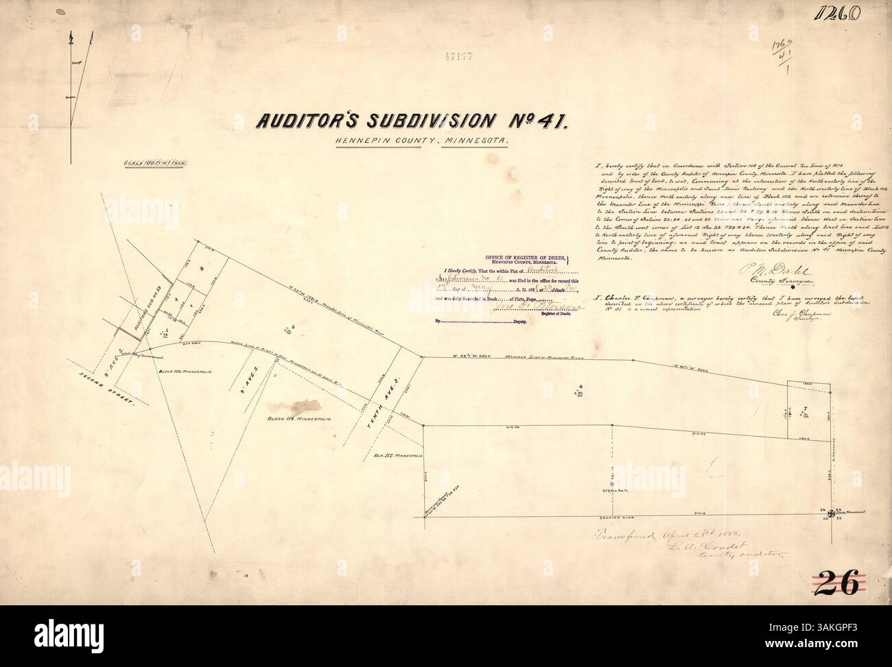Auditor's Subdivision Number 41 is a subdivision within Hennepin County ...
