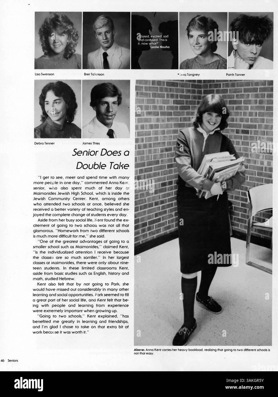 The St. Louis Park High School Yearbook 1984, Echowan, reflects the ...