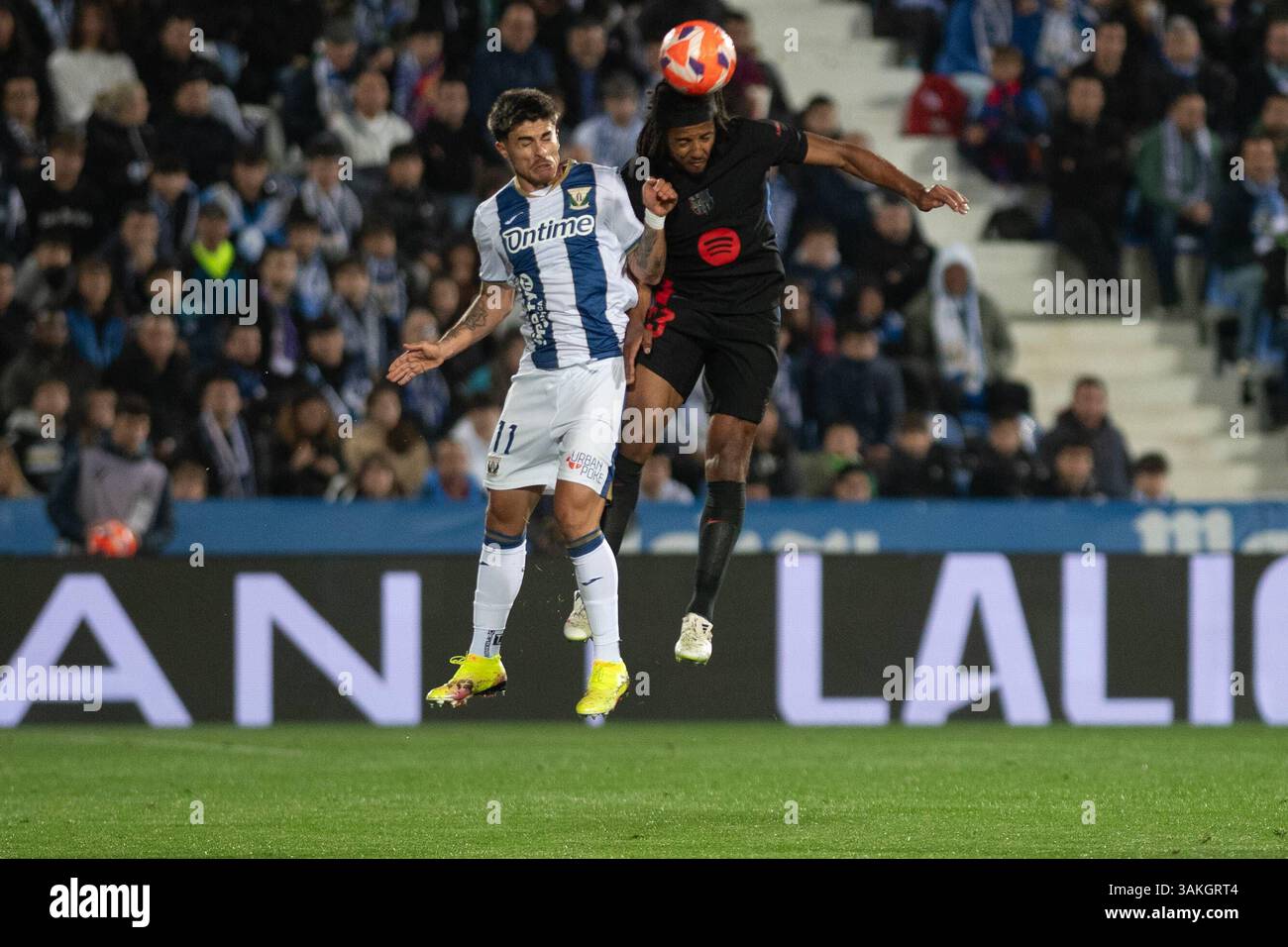 Spanish La Liga EA Sports soccer match Leganes vs FC Barcelona at ...